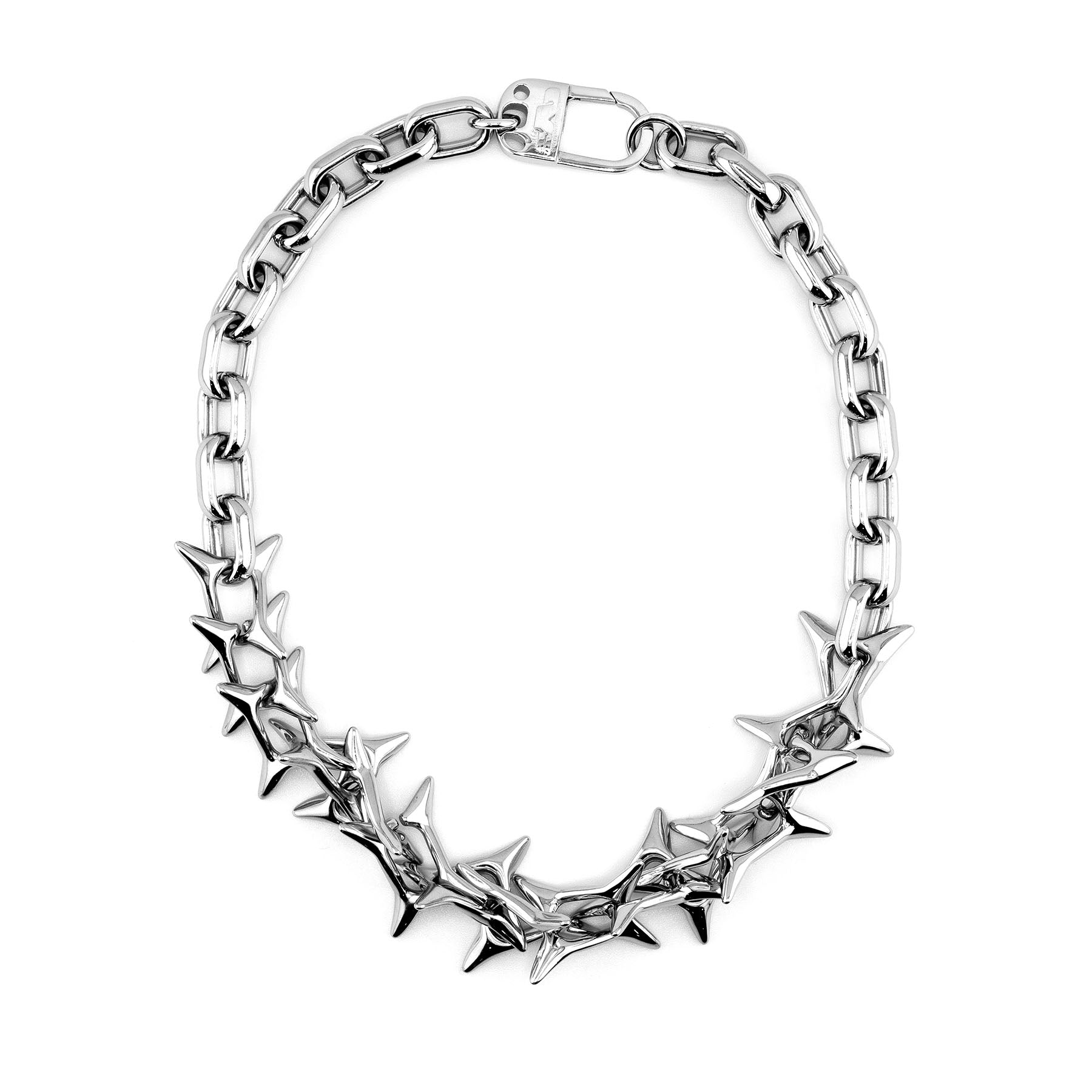 Future Link Chain | Spiked Necklace - Thorns - Stainless Steel ...
