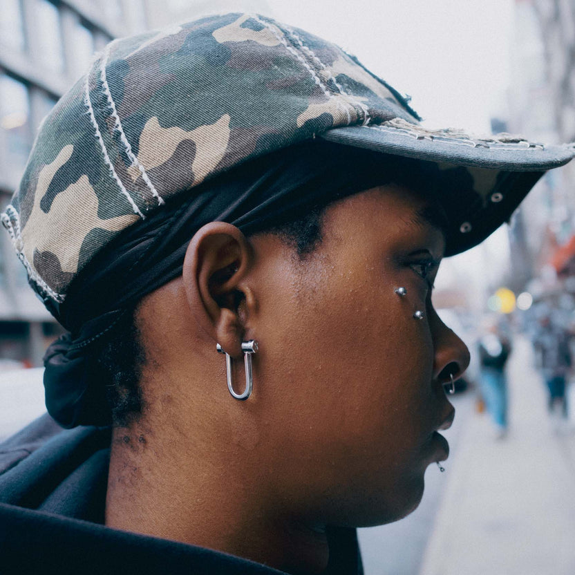 Industrial Clasp Earring | Hardware Earring | Mechanical Style ...